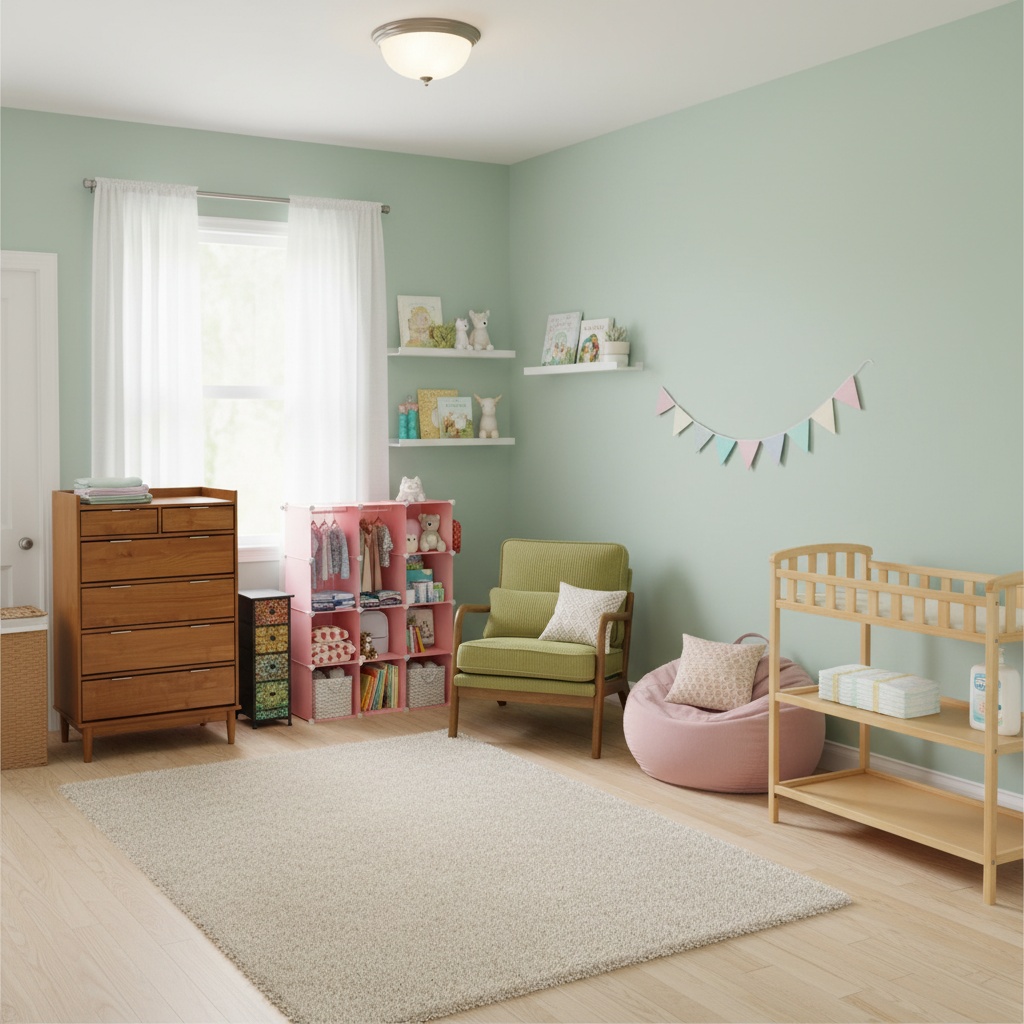 Rustic Nursery Design with Pastel Colors: Budget-Friendly Ideas - Artevia