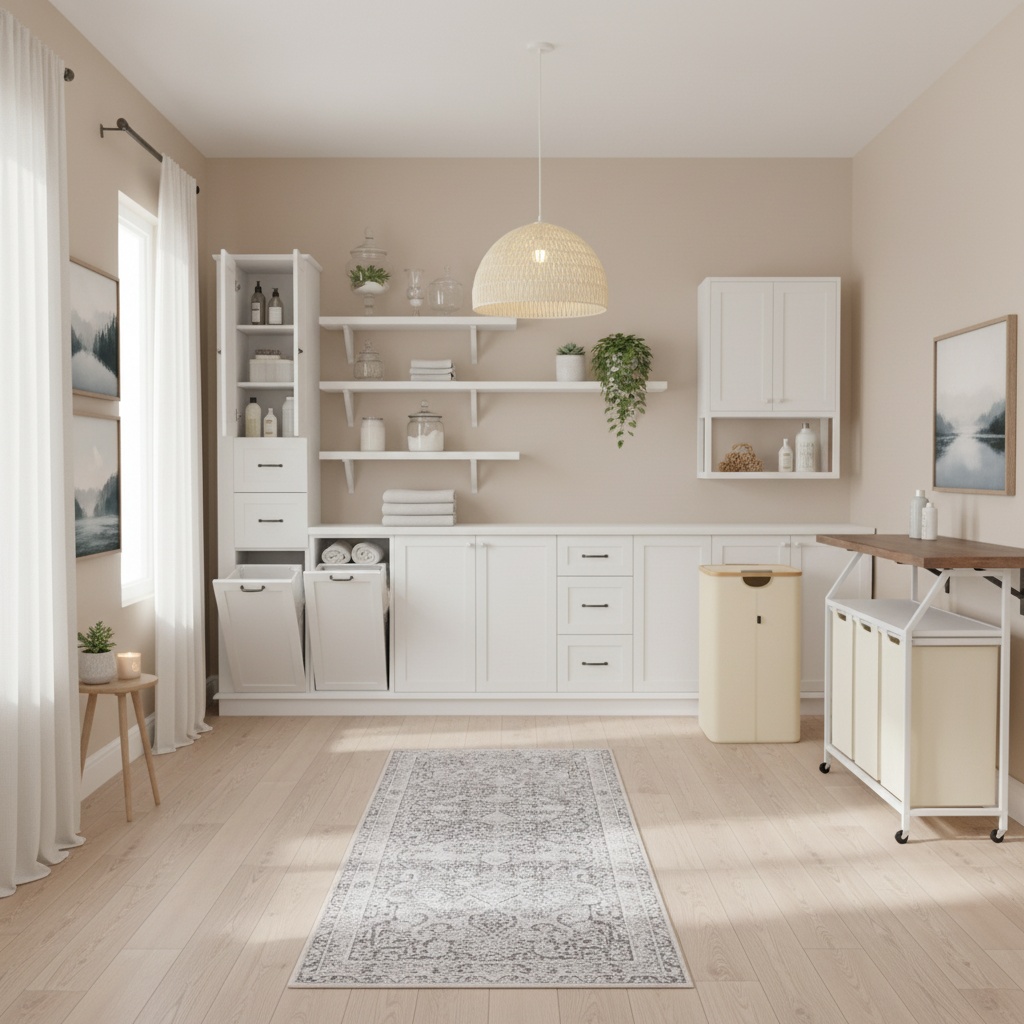 Modern Laundry Room Design: Neutral Palette Tips | Home Interior Design ...